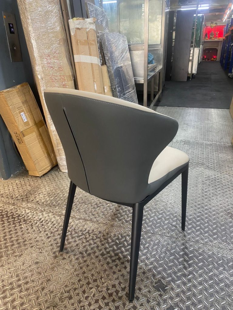 KHAKI + DARKGREY / PU Seat Dining Chair [NETT] - Chai & Chai Trading ...