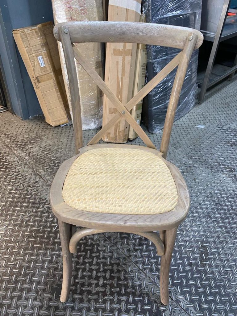 Wooden Cross Back Dining Chair [NETT] - Chai & Chai Trading Sdn Bhd