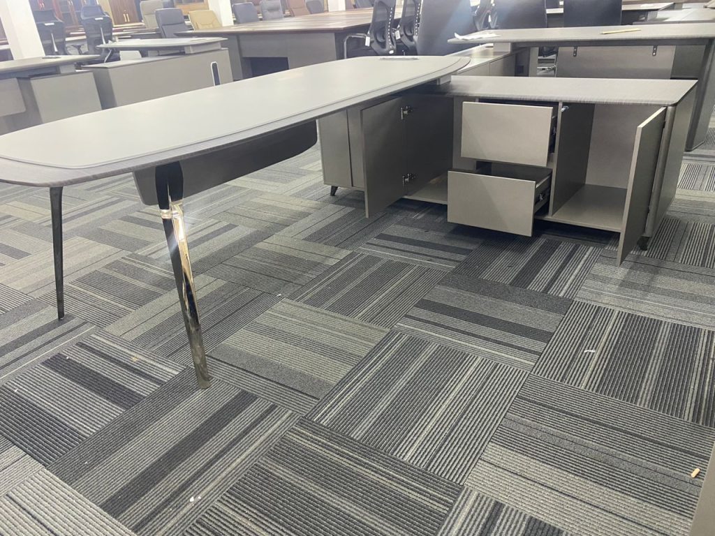 [RIGHT] 2400mm Executive Director Table Come With Side Cupboard - Chai ...