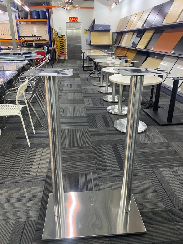201 STAINLESS STEEL / RECTANGULAR PLATE - 1080H Bar Table Base [NETT ...