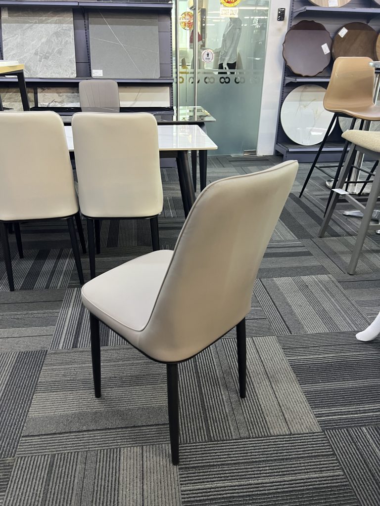 DARK GREY / PU Seat Dining Chair - Chai & Chai Trading Sdn Bhd