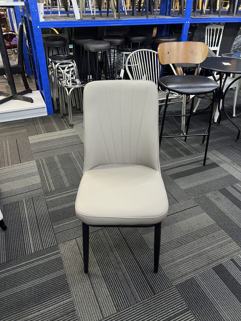 DARK GREY / PU Seat Dining Chair - Chai & Chai Trading Sdn Bhd